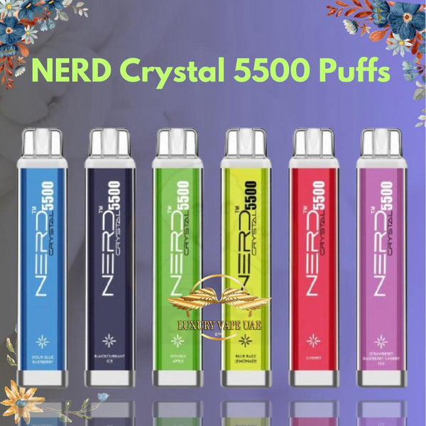 Nerd Crystal 5500 Puffs Disposable vape Dubai – Luxury Smoke AE