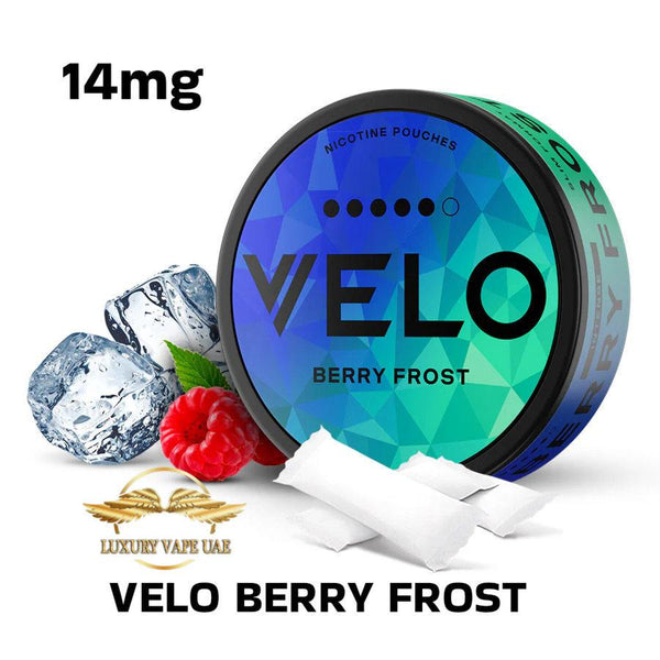 VELO BERRY FROST 14MG In Dubai|NICOTINE POUCHES DUBAI – Luxury Smoke AE